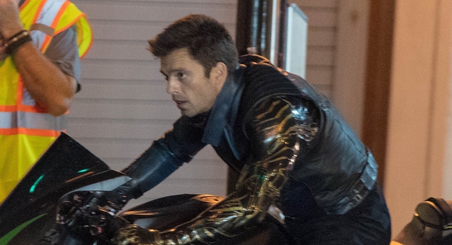 Sebastian Stan Films Night Scene for ‘The Falcon and the Winter Soldier ...