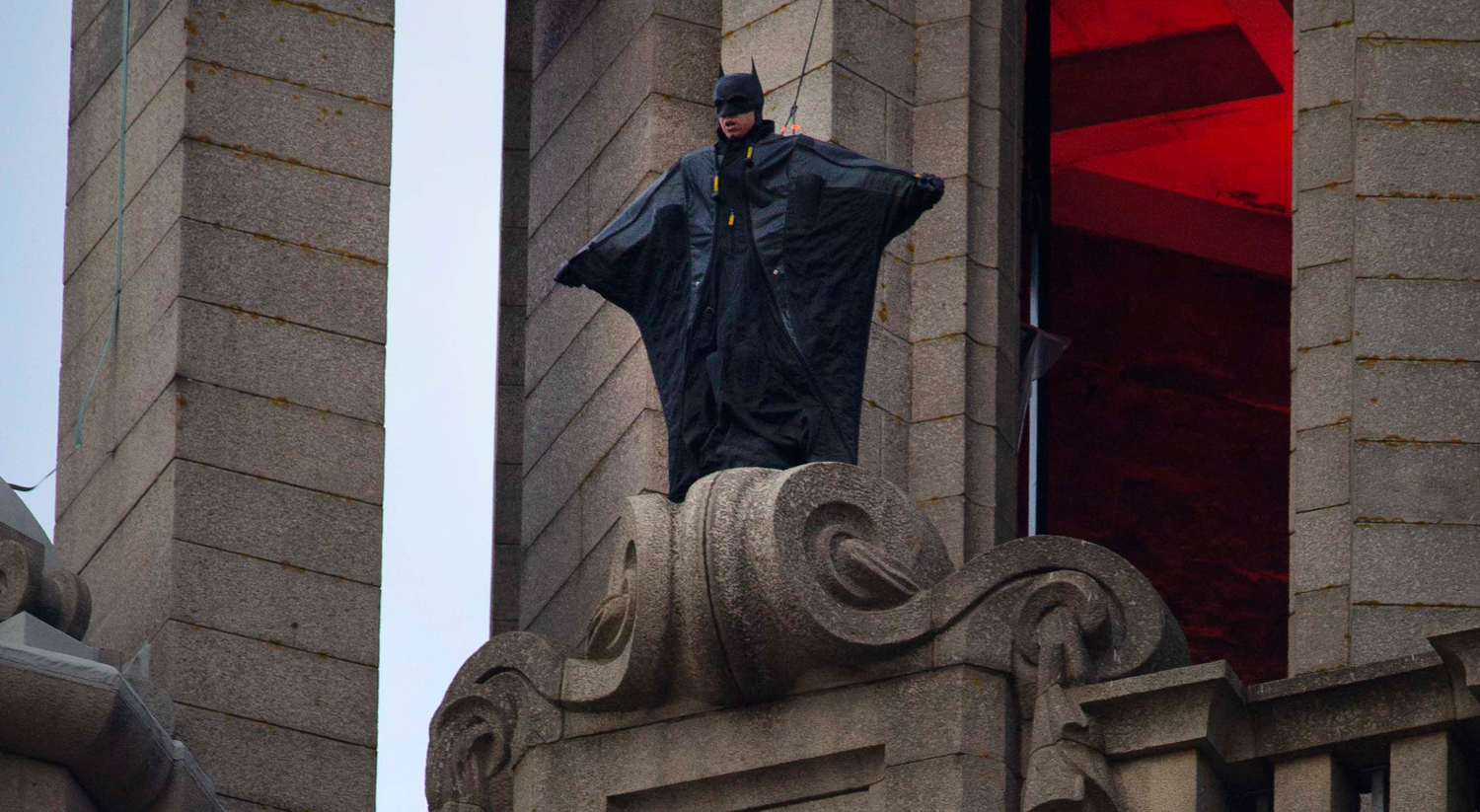 ‘The Batman’ Stunt Double Films a Scene at Top of Liverpool’s Liver ...