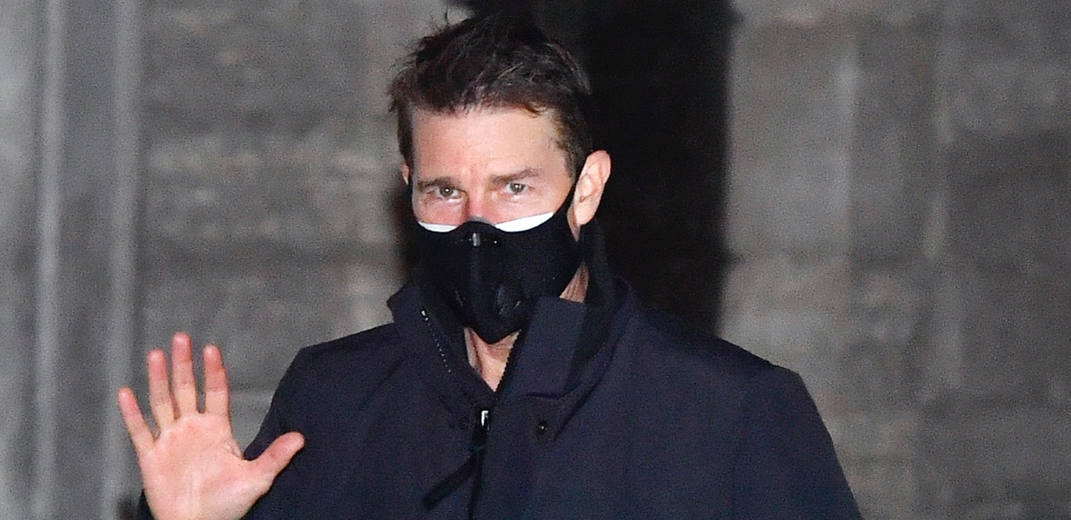 Tom Cruise Wears Face Mask Filming Late Night Scenes for ‘Mission ...