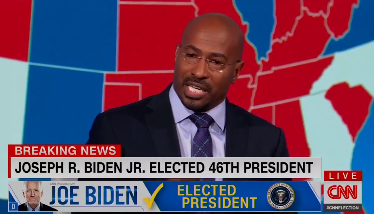 CNN’s Van Jones Teared Up in Emotional Moment After Biden Declared the ...