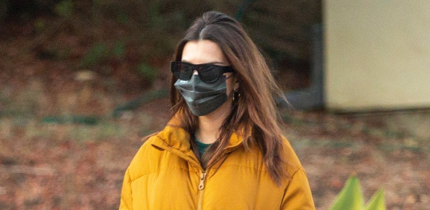 Pregnant Emily Ratajkowski Bundles Up While Walking with a Friend ...