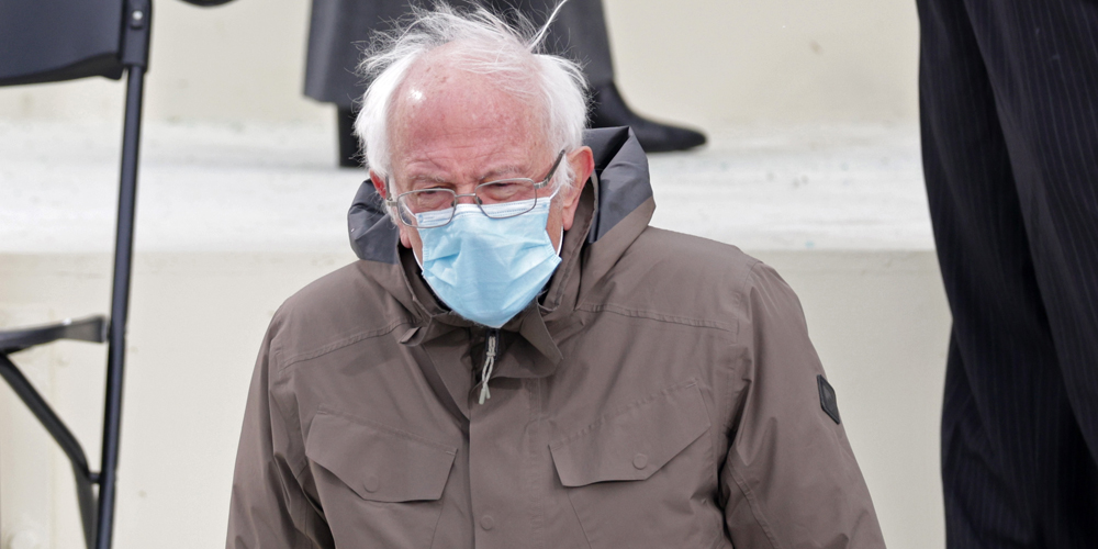 Bernie Sanders Reacts To Becoming A Meme During Inauguration Day ...