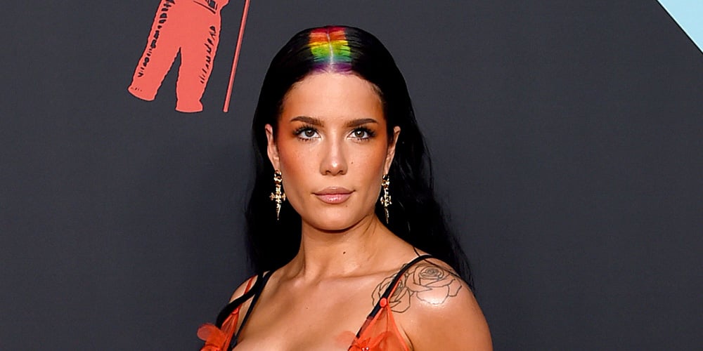 Halsey Shares Off Bold ‘About Face’ With Blue Wig Before Celebrating ...