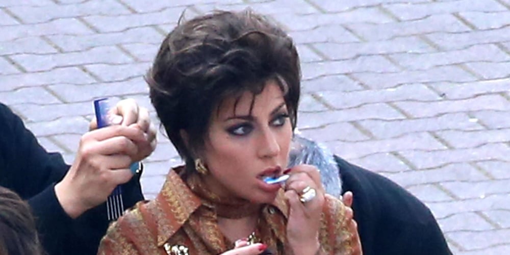 Lady Gaga Gets Some Touch-Ups While Filming ‘House of Gucci’ | Lady ...