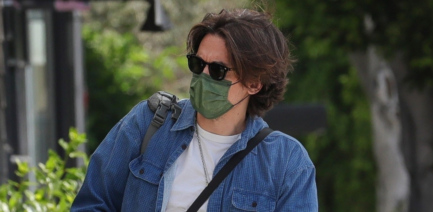 John Mayer Stays Safe in a Face Mask While Out for the Day in WeHo ...
