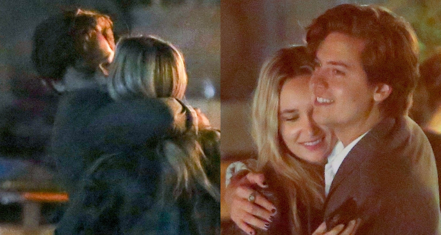 Cole Sprouse Shares Steamy Kiss with Girlfriend Ari Fournier During ...