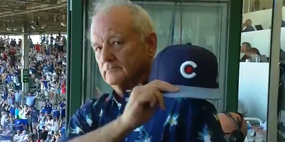 Bill Murray Sings ‘Take Me Out to the Ball Game’ at the Chicago Cubs ...
