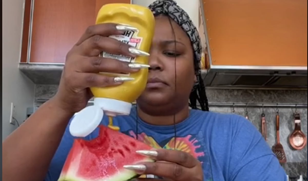Lizzo Tries the Watermelon & Mustard Challenge on TikTok – See Her ...