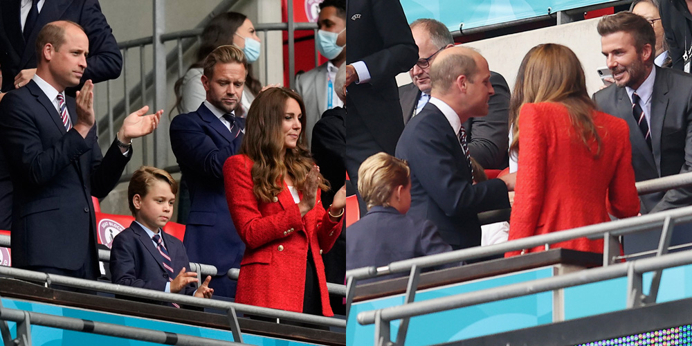 Prince William, Kate Middleton, & Prince George Check Out England’s ...