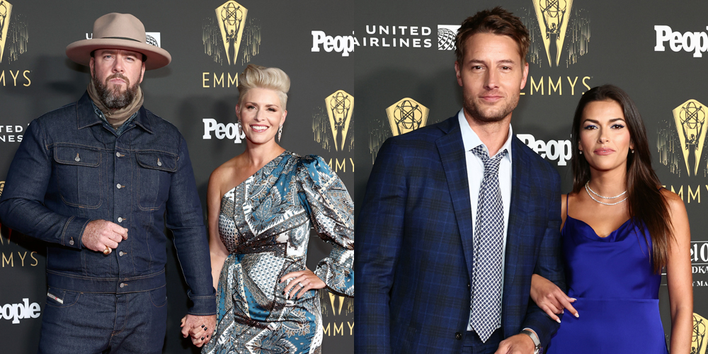 This Is Us’ Justin Hartley & Chris Sullivan Bring Wives To Emmy ...