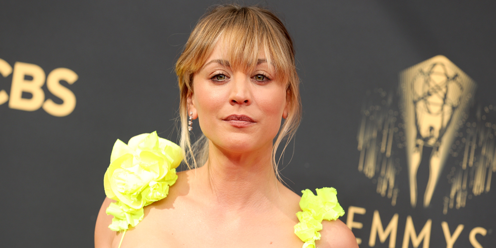 Flight Attendant’s Kaley Cuoco Brightens Up The Red Carpet at Emmy ...