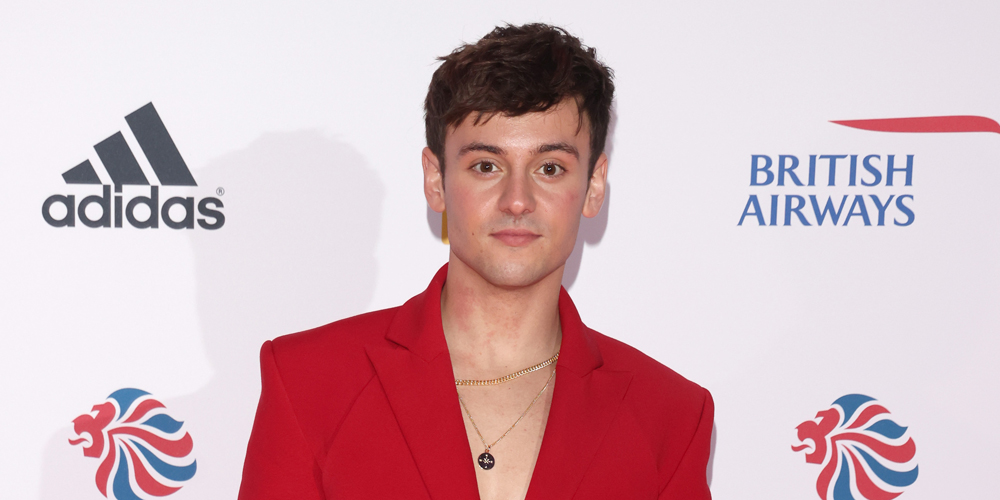 Tom Daley Rocks a Red Suit & Platform Heels for 2021 Team GB Ball | Tom ...