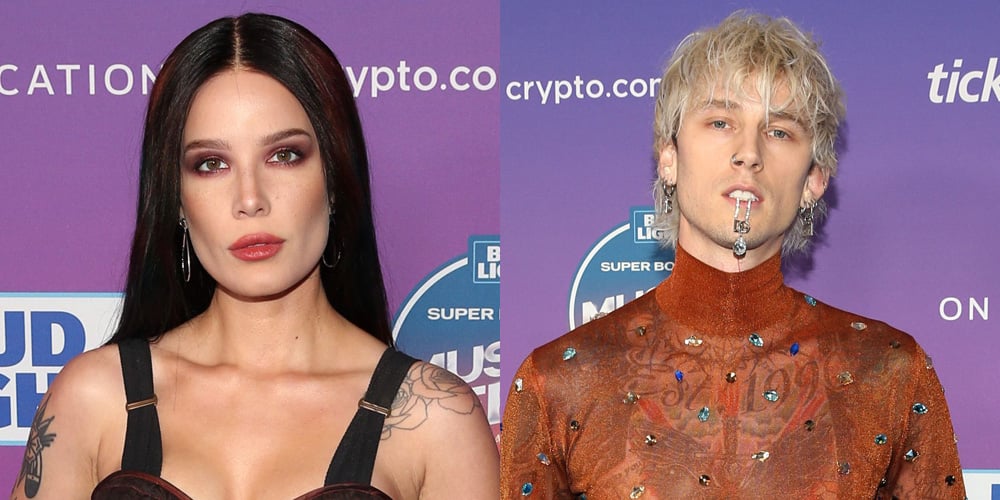 Halsey & Machine Gun Kelly Hit the Stage for Bud Light’s Super Bowl ...