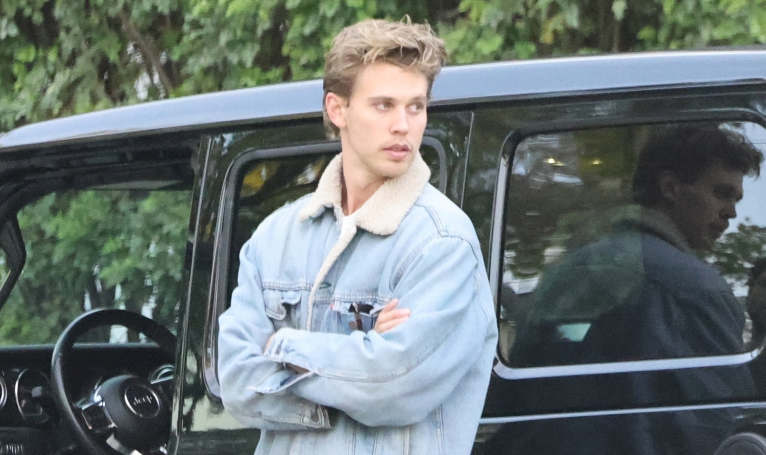 Austin Butler Does Double Denim While Hanging Out with a Friend in L.A ...