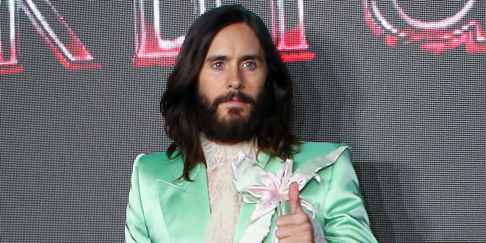 Jared Leto Wears Satin & Lace For ‘Morbius’ Madrid Premiere | Jared ...