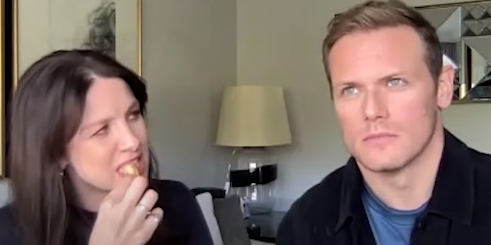 Sam Heughan Tries To Explain Why He Hasn’t Seen Caitriona Balfe’s ...