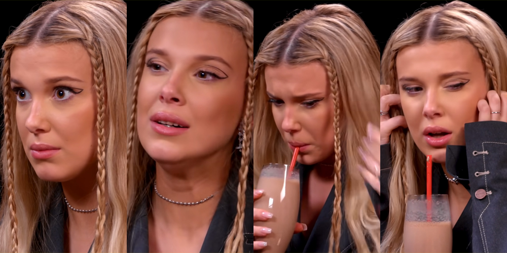 Millie Bobby Brown Goes Viral For Her Reaction After Eating a Spicy ...