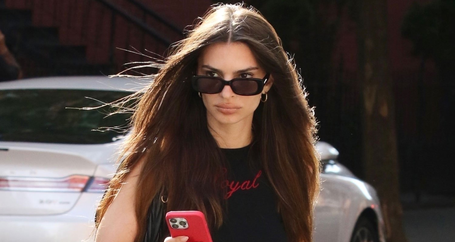 Emily Ratajkowski Takes Dog Colombo for a Walk Following Split from ...