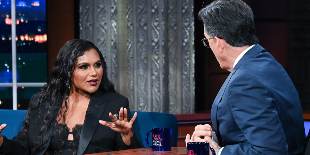 Mindy Kaling & Stephen Colbert Joke About Their So-Called ‘Beef ...