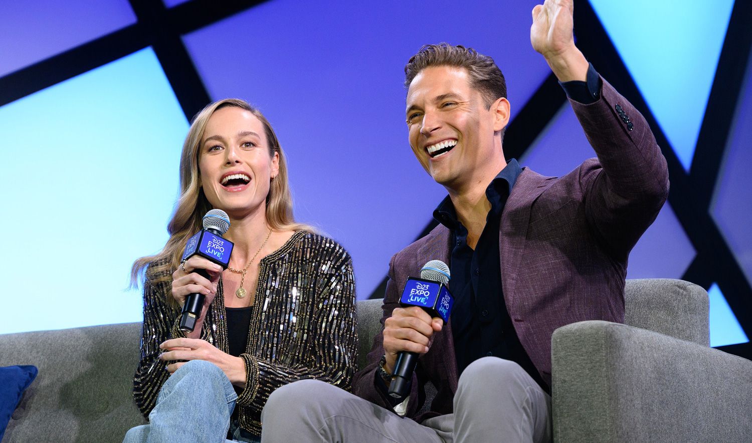 Brie Larson & Boyfriend Elijah Allan-Blitz Promote New Project at D23 ...