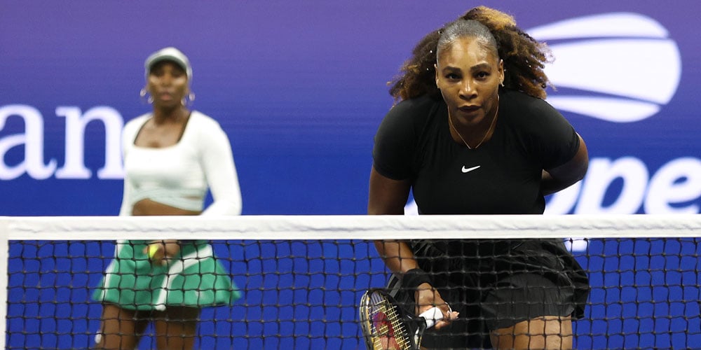 Serena & Venus Williams Lose in First Round of Doubles at U.S. Open, Likely Serena’s Final ...