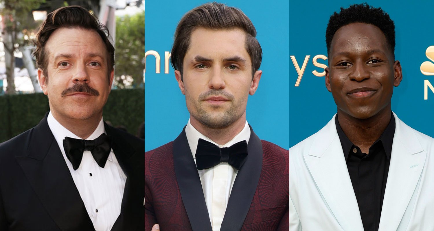 Jason Sudeikis & ‘Ted Lasso’ Co-Stars Phil Dunster & Toheeb Jimoh Suit ...