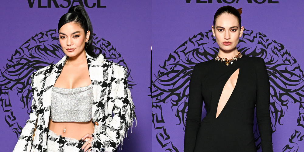 Vanessa Hudgens, Lily James, & More Celebs Add Star Power to Versace’s ...
