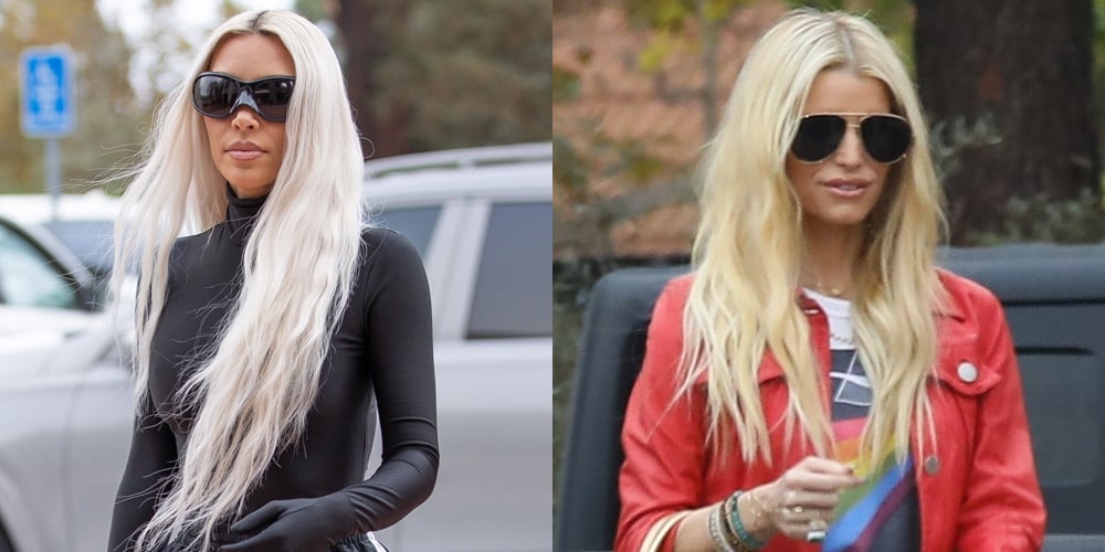 Kim Kardashian & Jessica Simpson Arrive For Their BFF Daughters ...