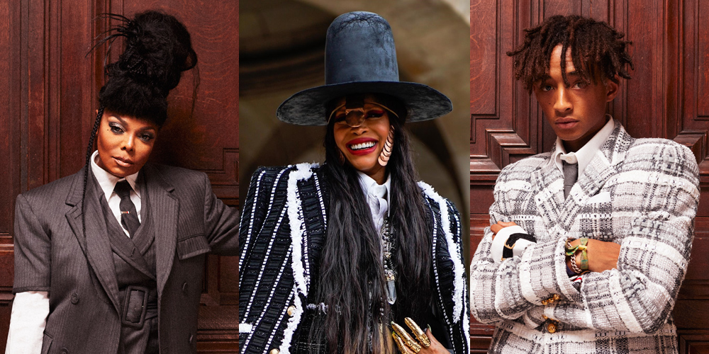 Erykah Badu Wears Block-Heeled Shoes For Thom Browne’s Paris Fashion ...