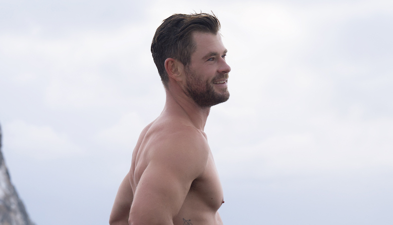 Every Photo of Chris Hemsworth Going Shirtless in His New National ...