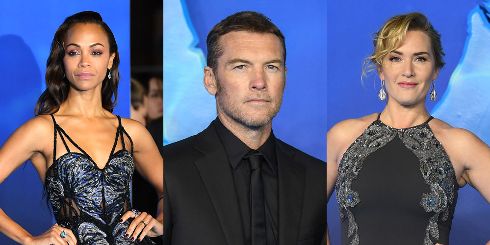 Sam Worthington, Zoe Saldana & Kate Winslet Attend World Premiere of ...