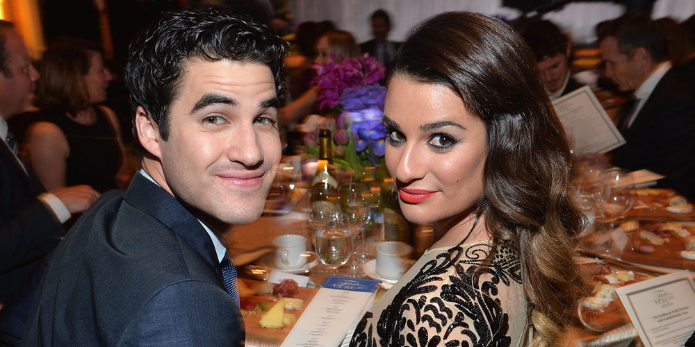 ‘Glee’ Stars Lea Michele & Darren Criss Reunite For Christmas-Themed ...
