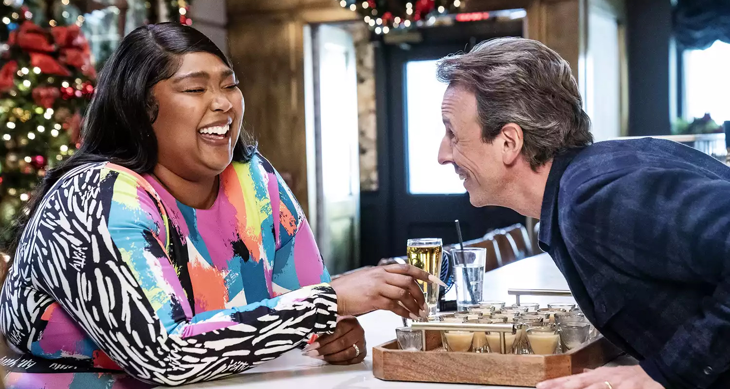 Lizzo Tries to ‘Break Up’ with Seth Meyers as They Go Day Drinking ...