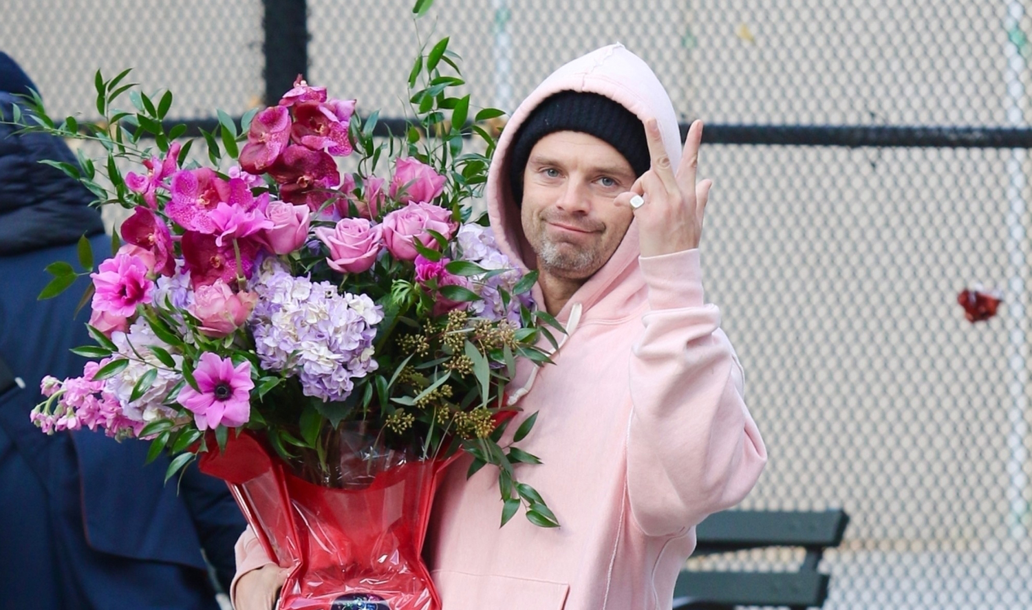 Sebastian Stan Carries Flowers Around NYC After Earning First Golden ...