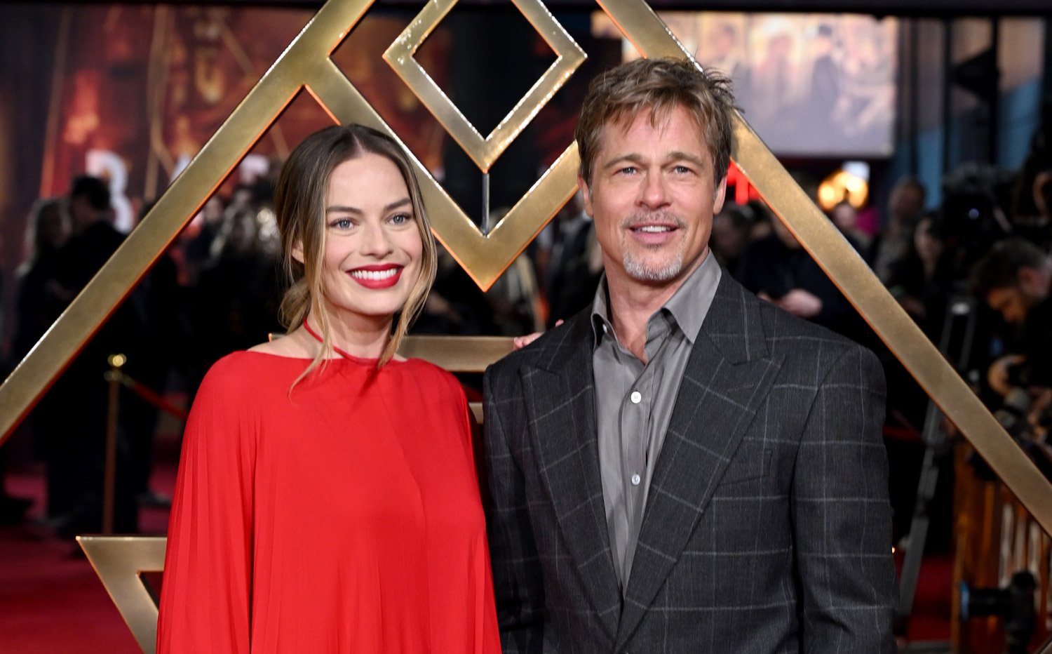 Brad Pitt, Margot Robbie, & ‘Babylon’ Cast Attend UK Premiere After the Golden Globes | Babylon ...
