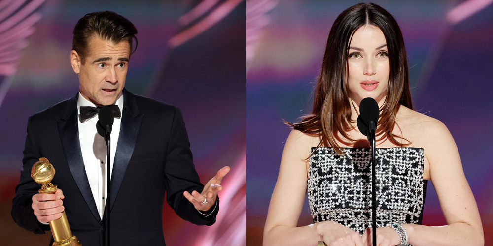 Twitter Reacts After Colin Farrell Wins & Praises Ana De Armas at Golden Globes 2023 | 2023 ...