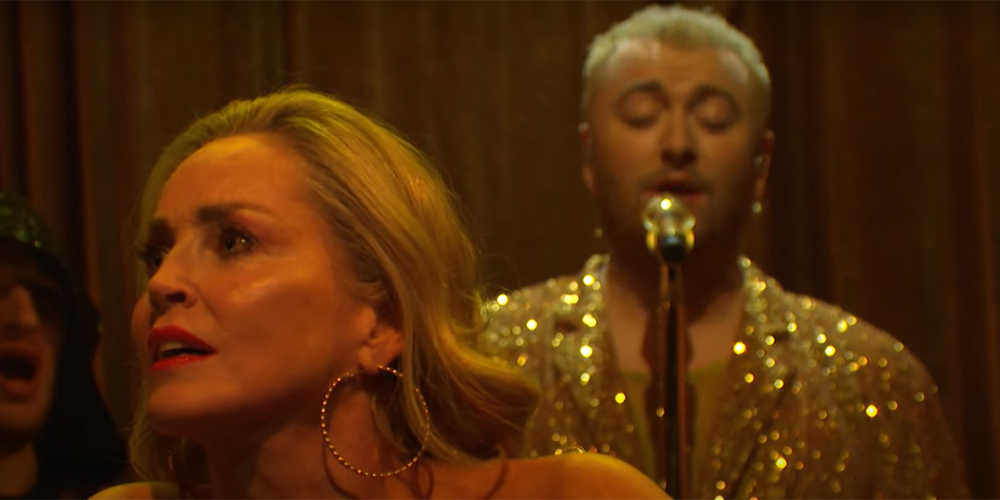 Sharon Stone Joins Sam Smith for ‘Saturday Night Live’ Performance of ...
