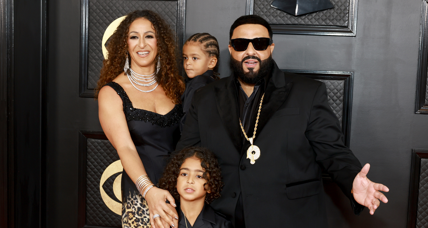 DJ Khaled Attends Grammys 2023 with Wife Nicole Tuck & Their Sons Asahd ...