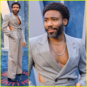 Donald Glover Rocks Cut-Out Suit For Vanity Fair Oscar Party | 2023 ...