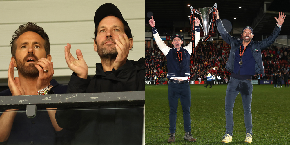 Paul Rudd Joins Ryan Reynolds to Cheer Wrexham to Victory in the ...
