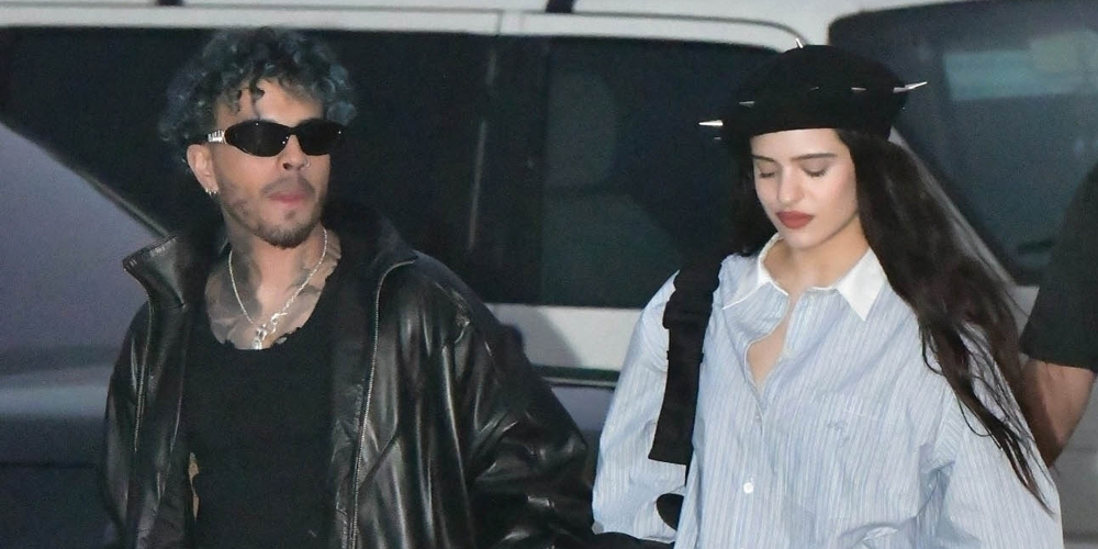 Newly Engaged Rosalia & Rauw Alejandro Hold Hands During Romantic Date ...