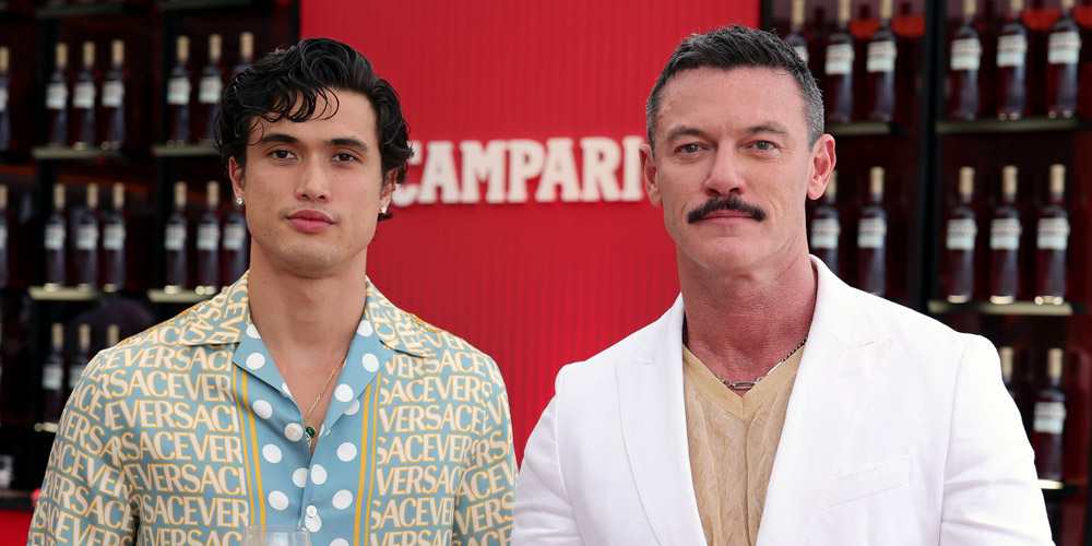 Luke Evans & Charles Melton Buddy Up at Campari Event During Cannes ...