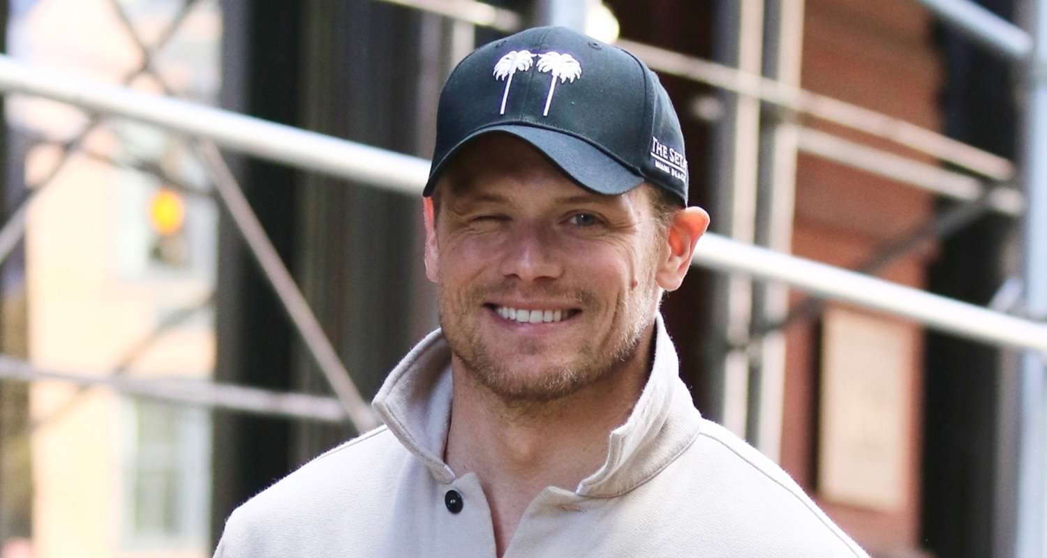 Sam Heughan Steps Out in NYC Ahead of ‘Love Again’ Release | Sam ...