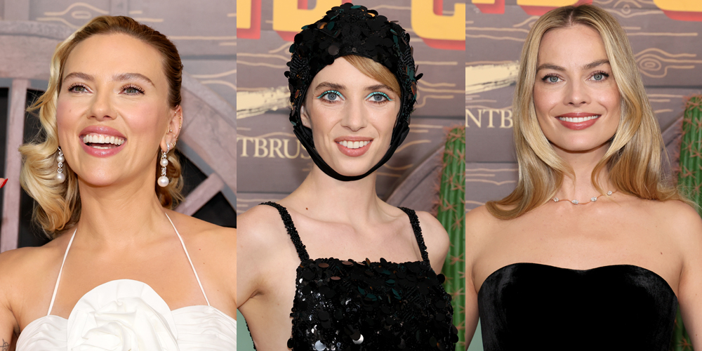 Scarlett Johansson, Maya Hawke & Margot Robbie Go Classic in Black ...
