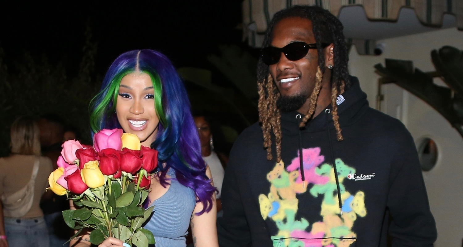 Cardi B Shows Off Colorful Hair While Celebrating Release of New Collab ...