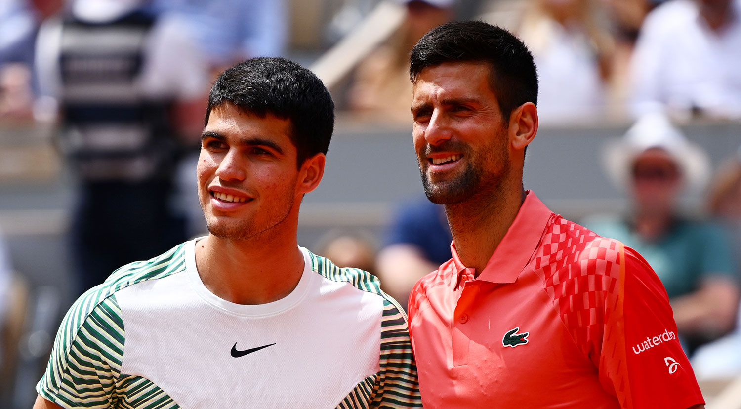 World #1 Carlos Alcaraz & Novak Djokovic Face Off in Wimbledon Tennis ...