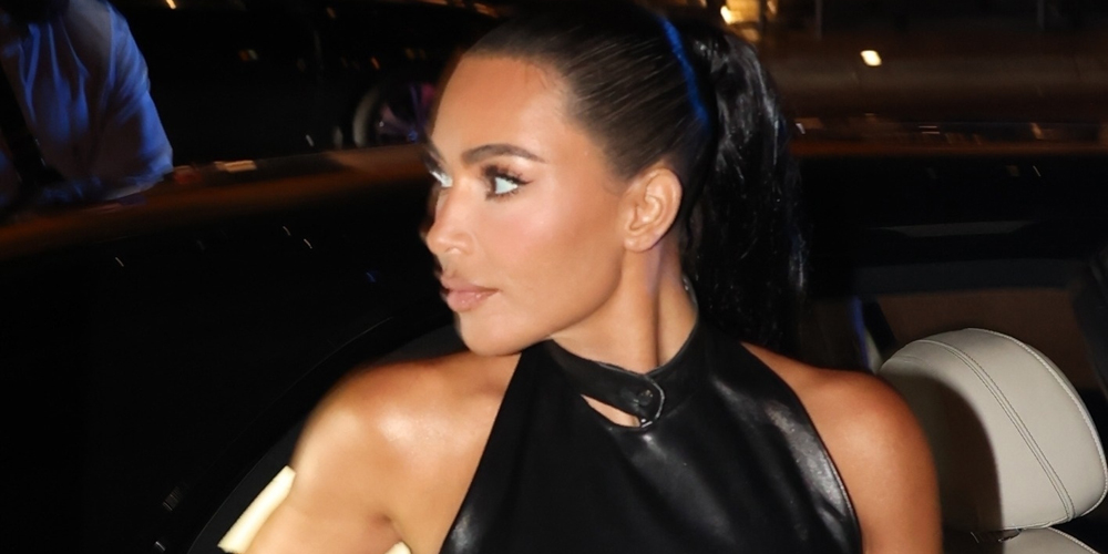 Kim Kardashian Pairs A Tiny Box Purse With A Hot Leather Look in Miami ...