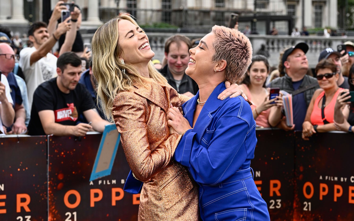 These Photos of Emily Blunt & Florence Pugh at the ‘Oppenheimer’ London ...