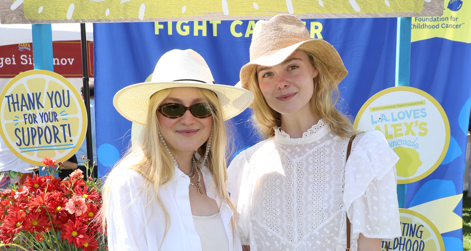 Dakota & Elle Fanning Attend L.A. Loves Alex’s Lemonade Chefs Event ...