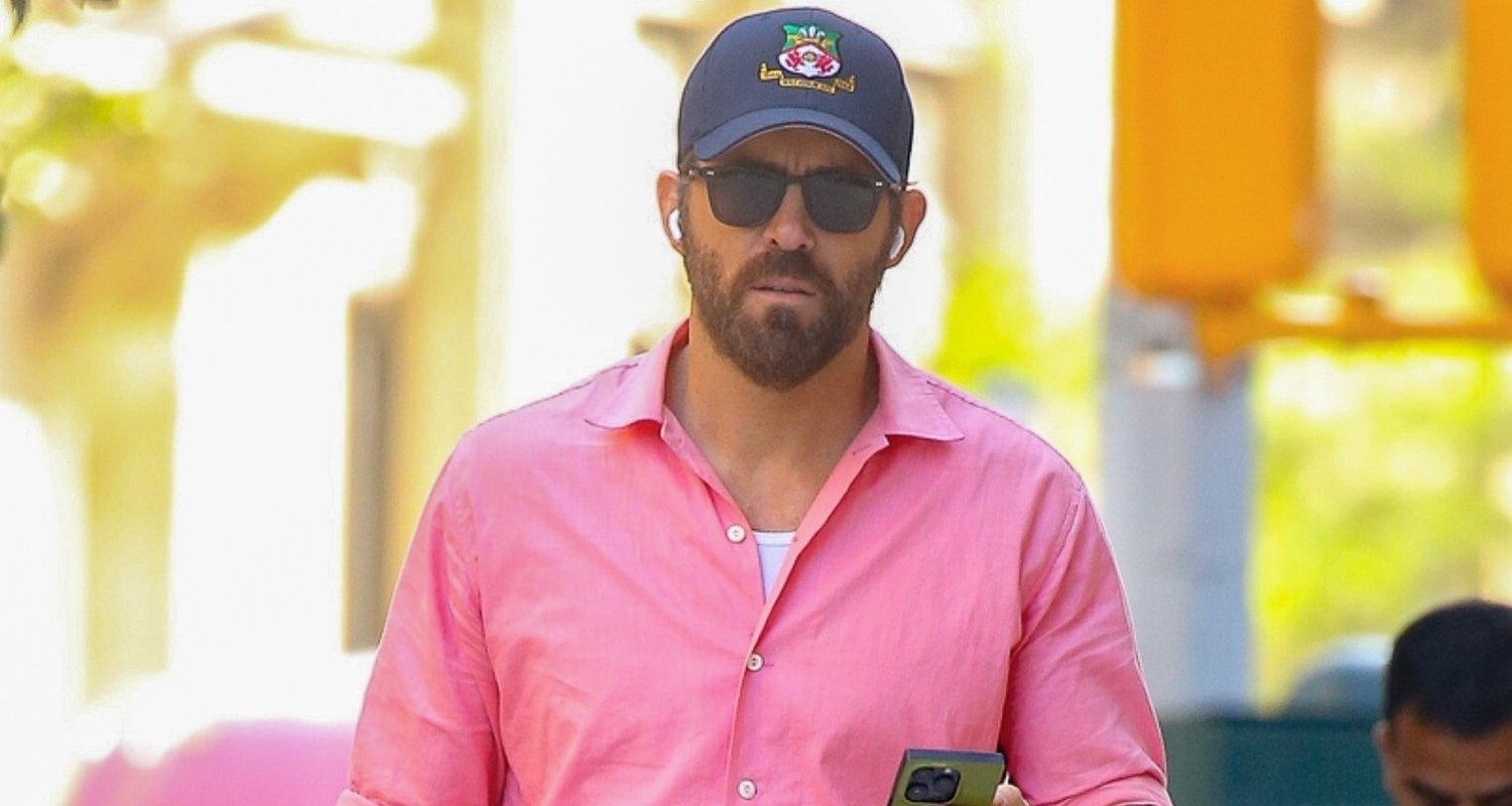 Ryan Reynolds Sports Pink Shirt for Solo Stroll Around NYC | Ryan ...